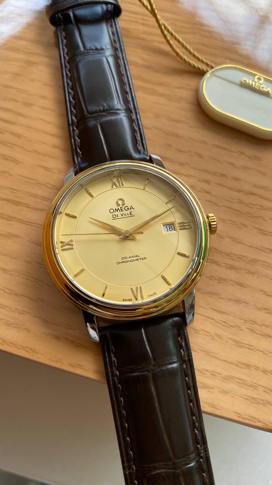 Yupoo Omega De Ville watch, mechanical automatic Swiss movement